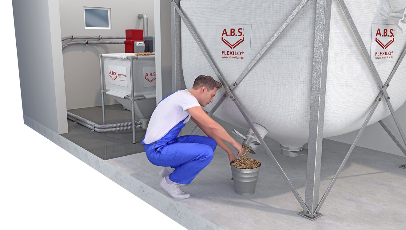 Pellet silo MINI - perfect for bagged goods